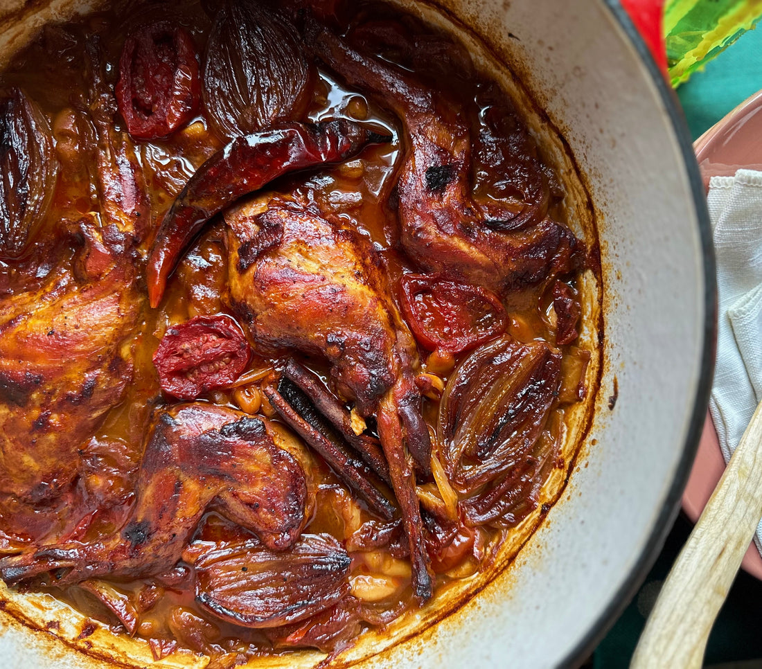 Rabbits Braised with Spiced Tomatoes, Shallots, & Fennel Recipe – Tom ...