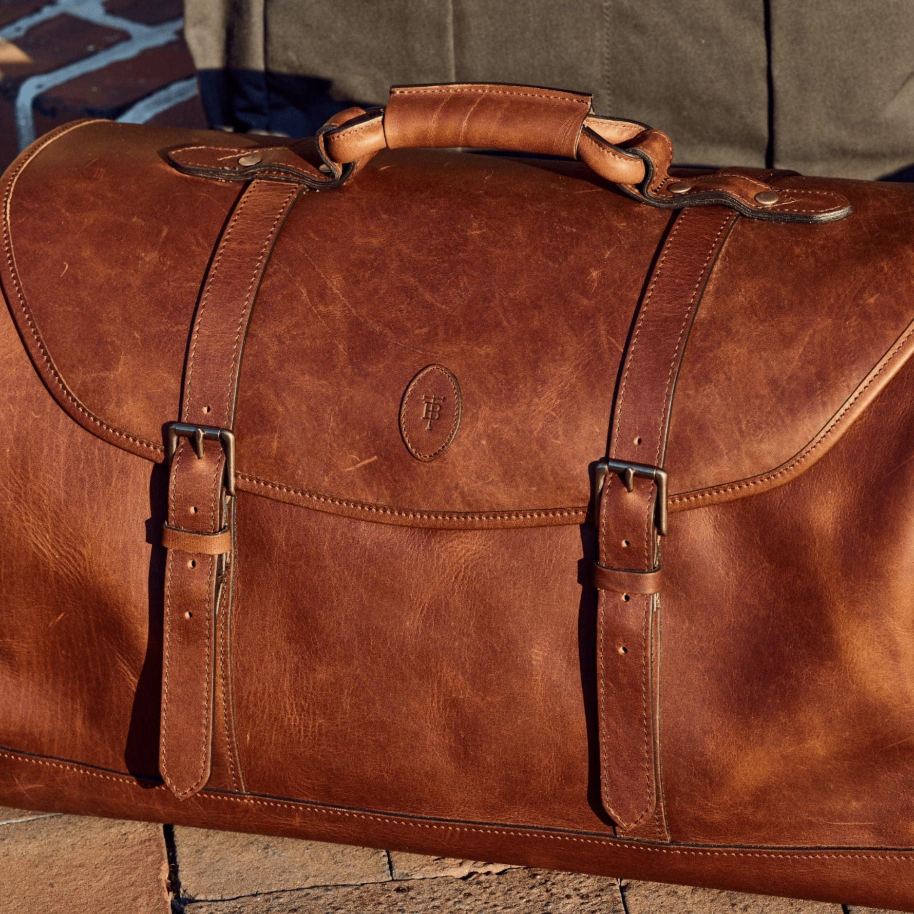 Brown Leather Weekender Duffle Bag – Tom Beckbe